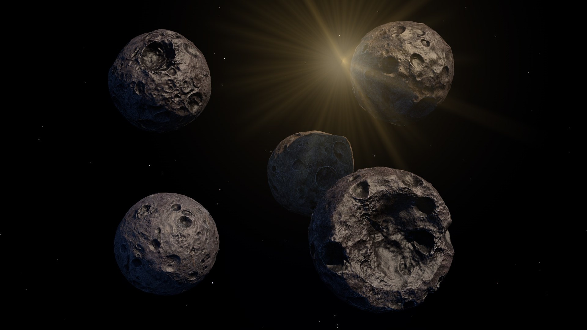 3d planet meteor model