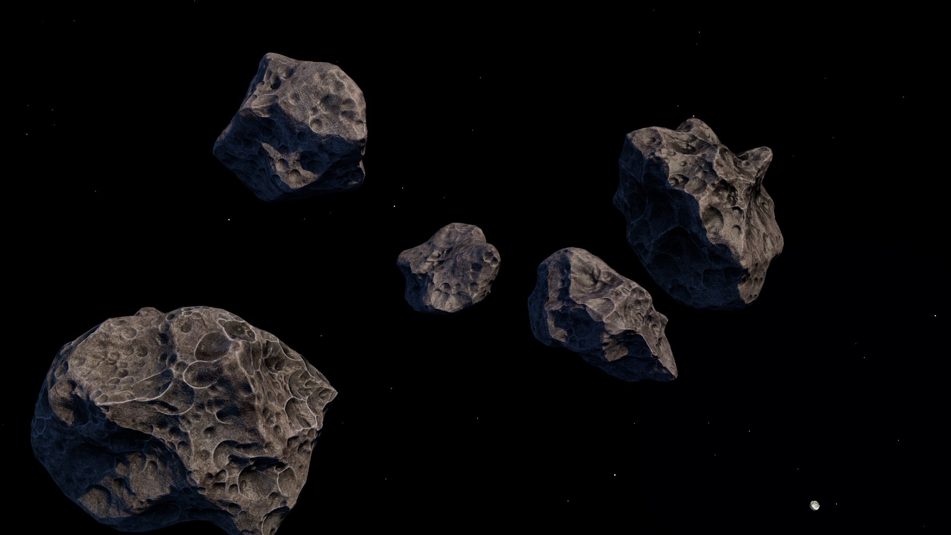 3d planet meteor model