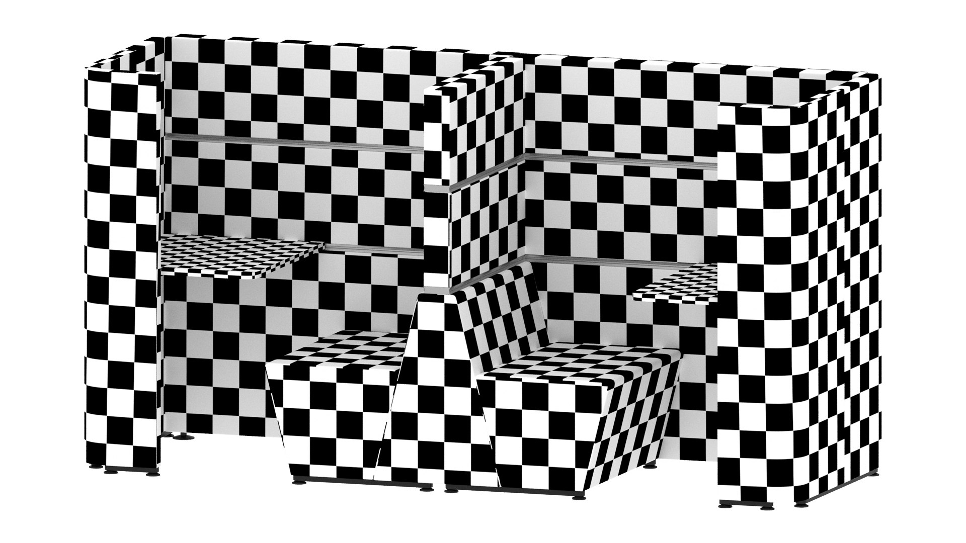 Office Cubicle Connection Cubbi 3D - TurboSquid 2187779