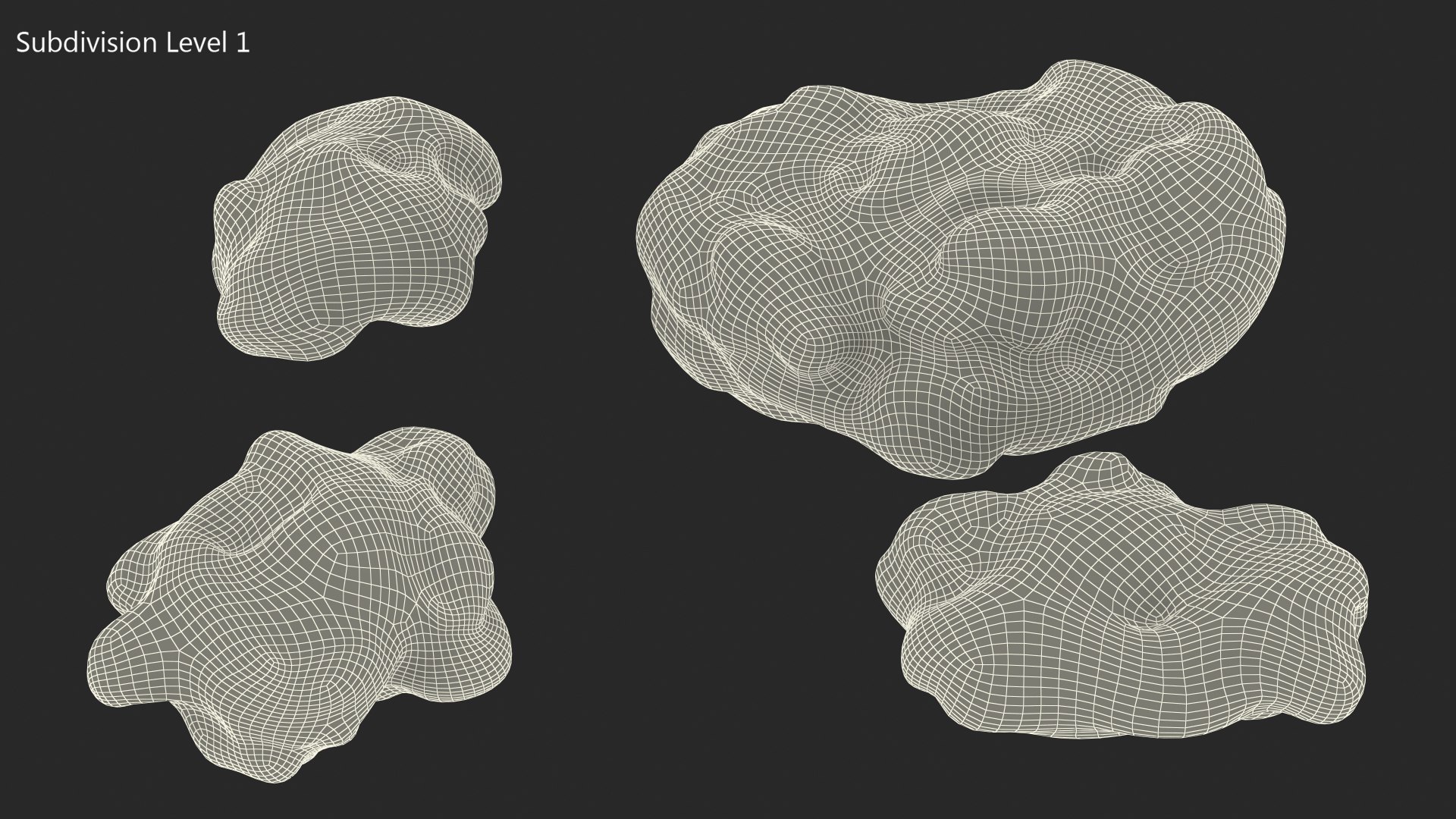 3D Metallic Silver Big Minerals model - TurboSquid 1764288