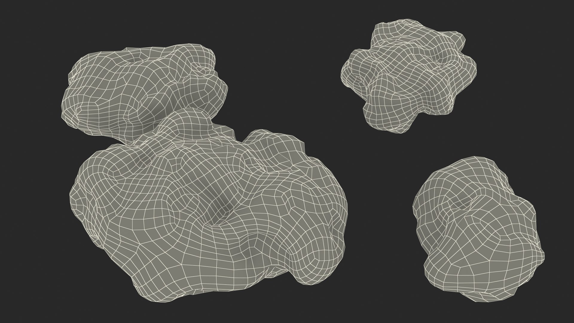 3D Metallic Silver Big Minerals model - TurboSquid 1764288