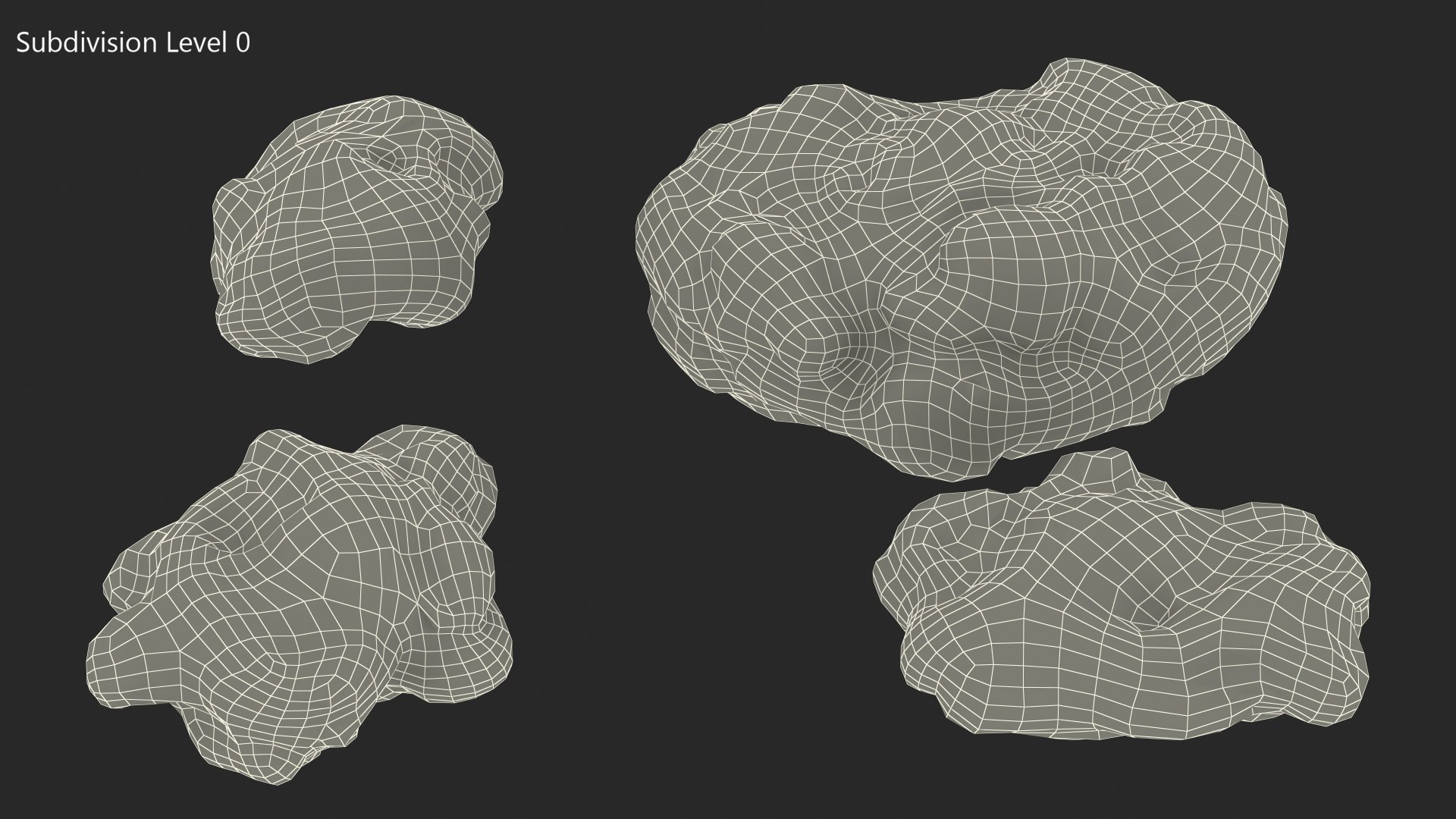 3D Metallic Silver Big Minerals model - TurboSquid 1764288