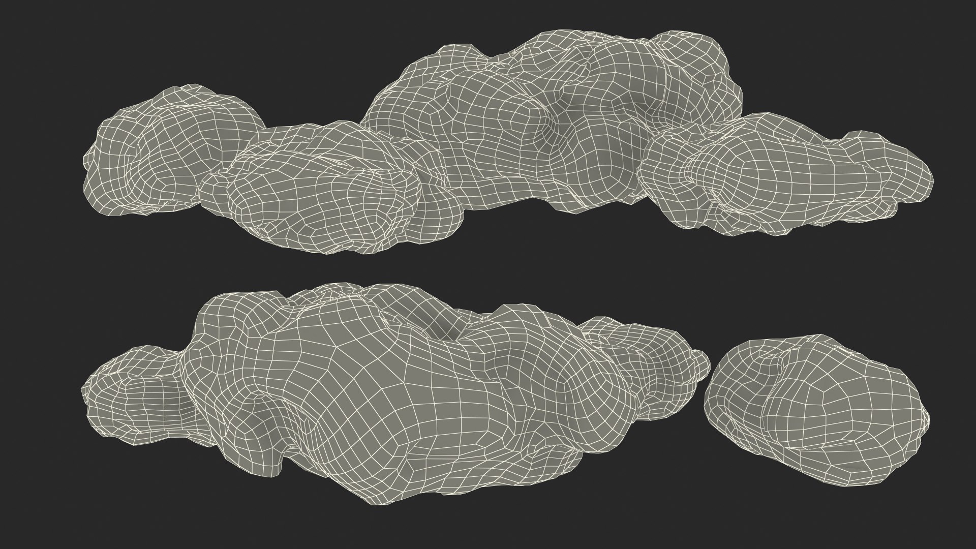 3D Metallic Silver Big Minerals model - TurboSquid 1764288