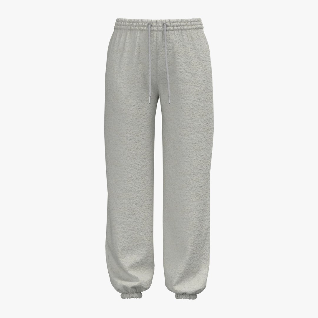 3D model Female cotton sweatpants - TurboSquid 2162947