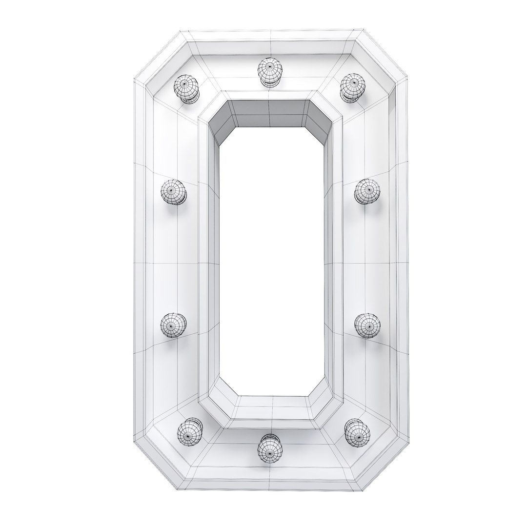 Marquee number zero led glow sign 3dmodel 3D - TurboSquid 1973022