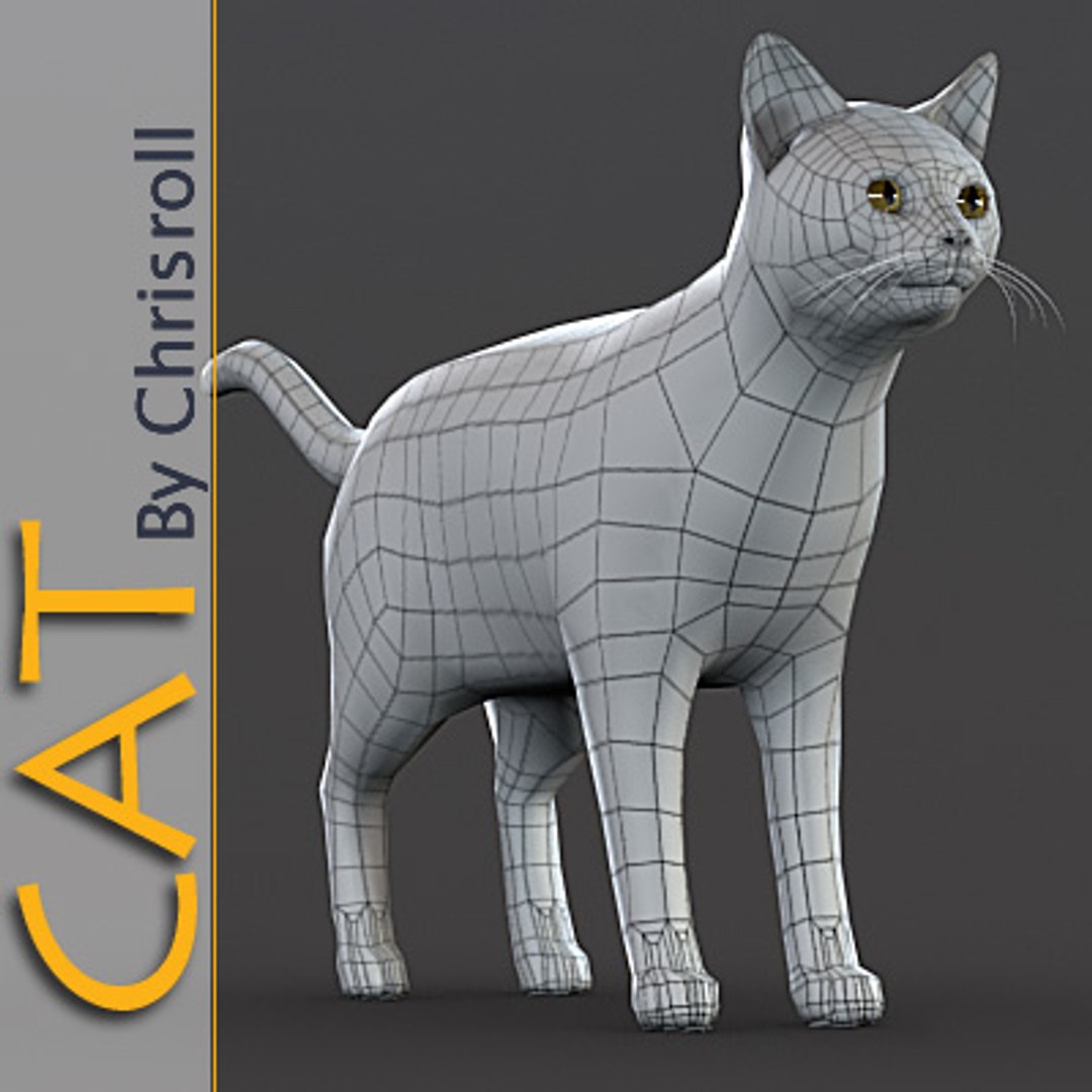 3d model cat animation