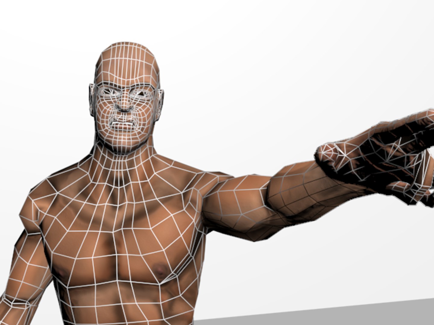 3d male body