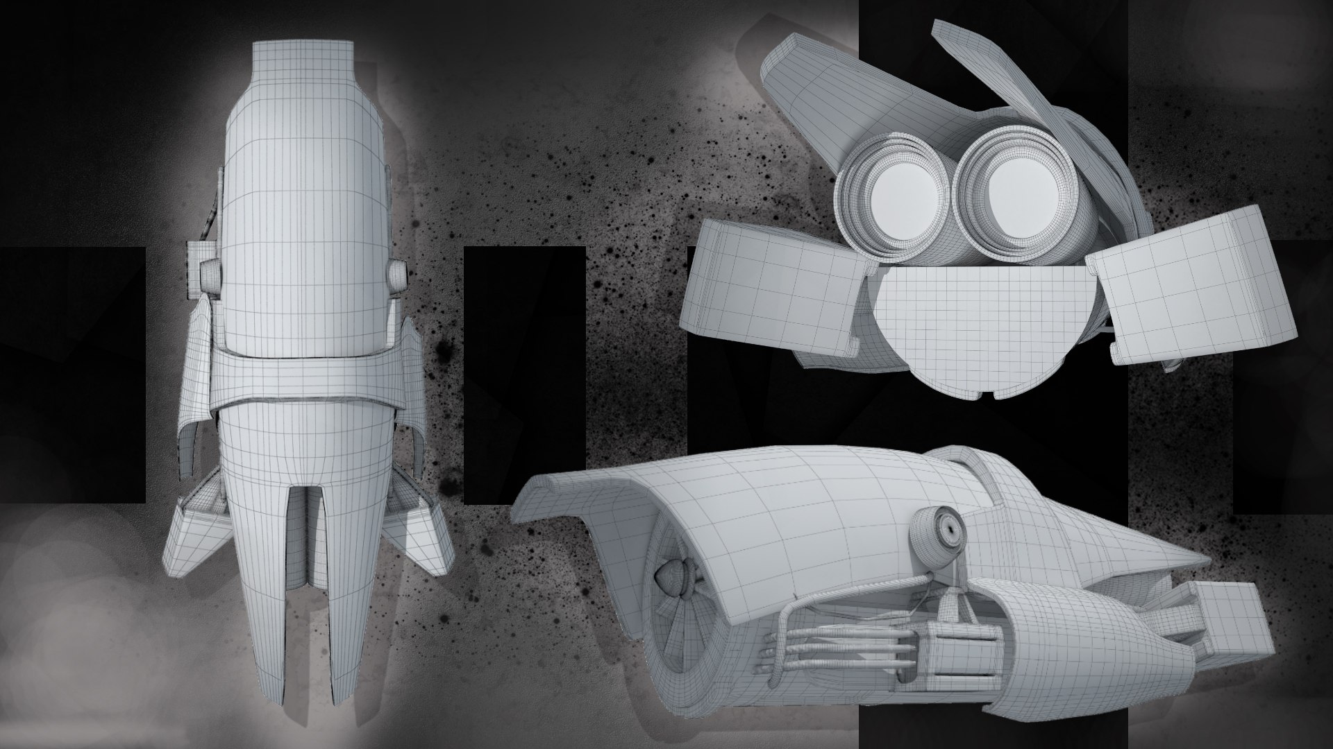 3D Sci-fi Drone Prototype Machine Model - TurboSquid 1156019