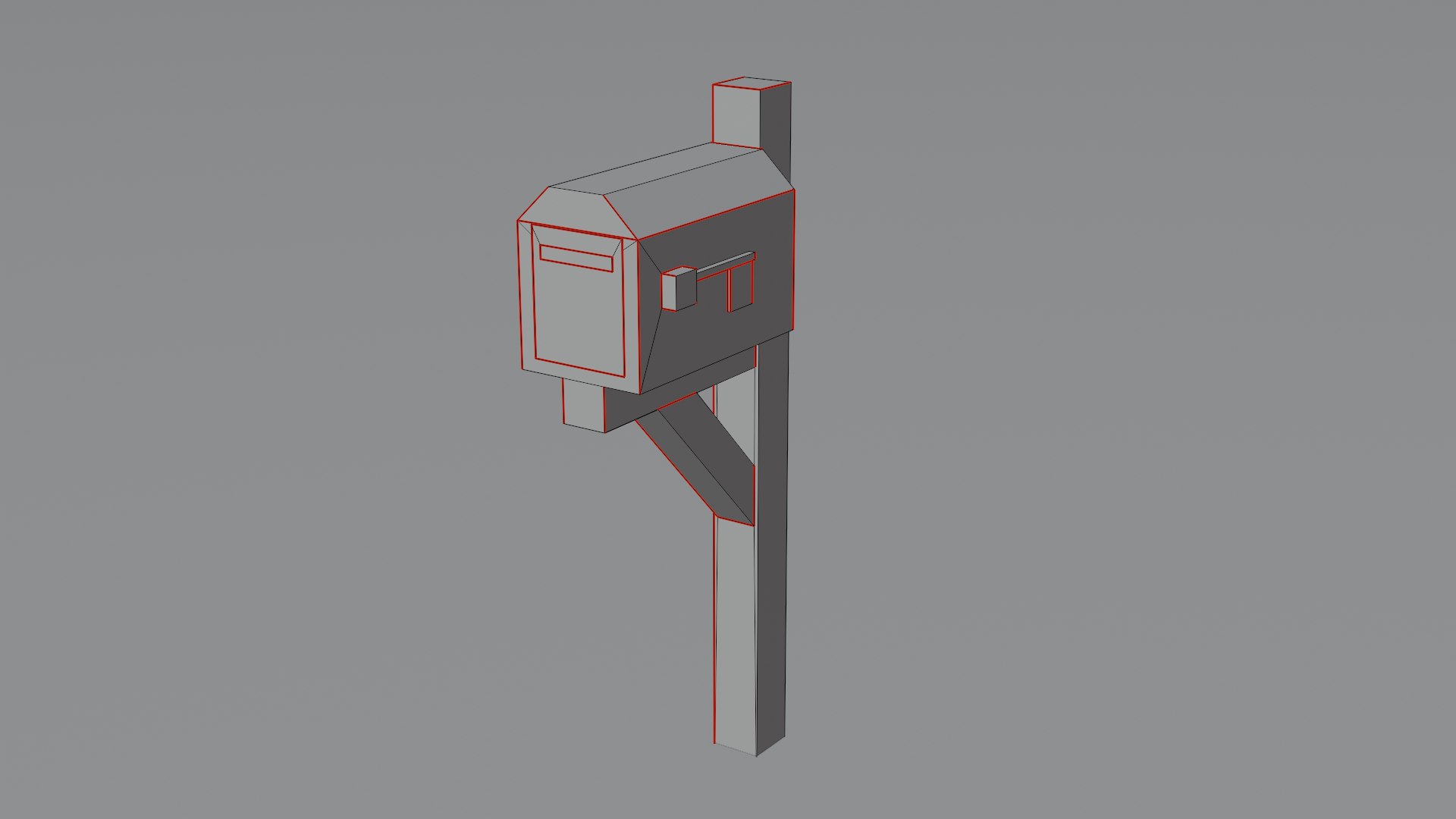 Mailbox With Texture 3D Model - TurboSquid 1937494