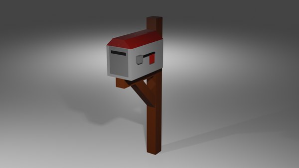 Mailbox with texture 3D model - TurboSquid 1937494