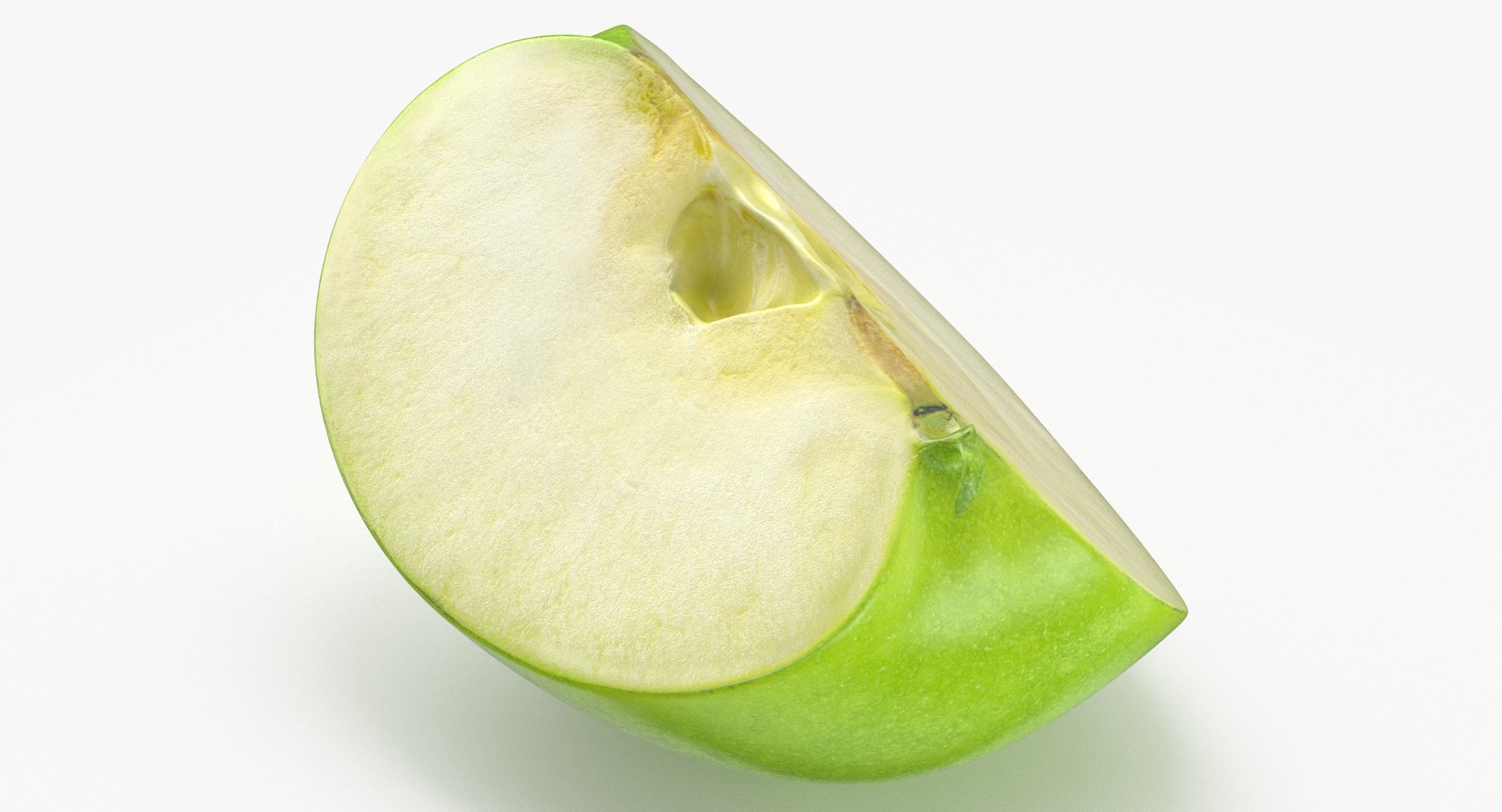 Prop 20 Green Apple Wedge 3D Model - TurboSquid 2147005
