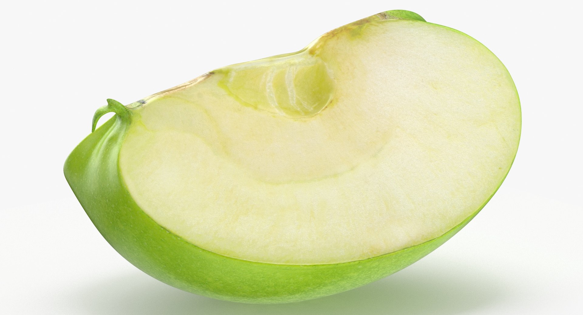 Prop 20 Green Apple Wedge 3D Model - TurboSquid 2147005