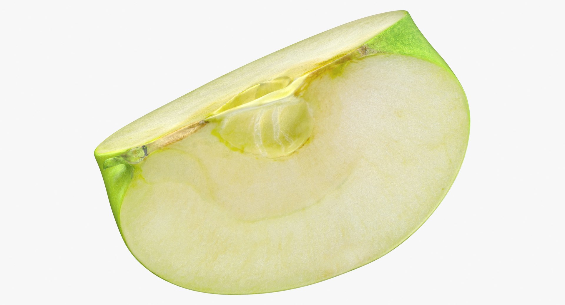 Prop 20 Green Apple Wedge 3D Model - TurboSquid 2147005