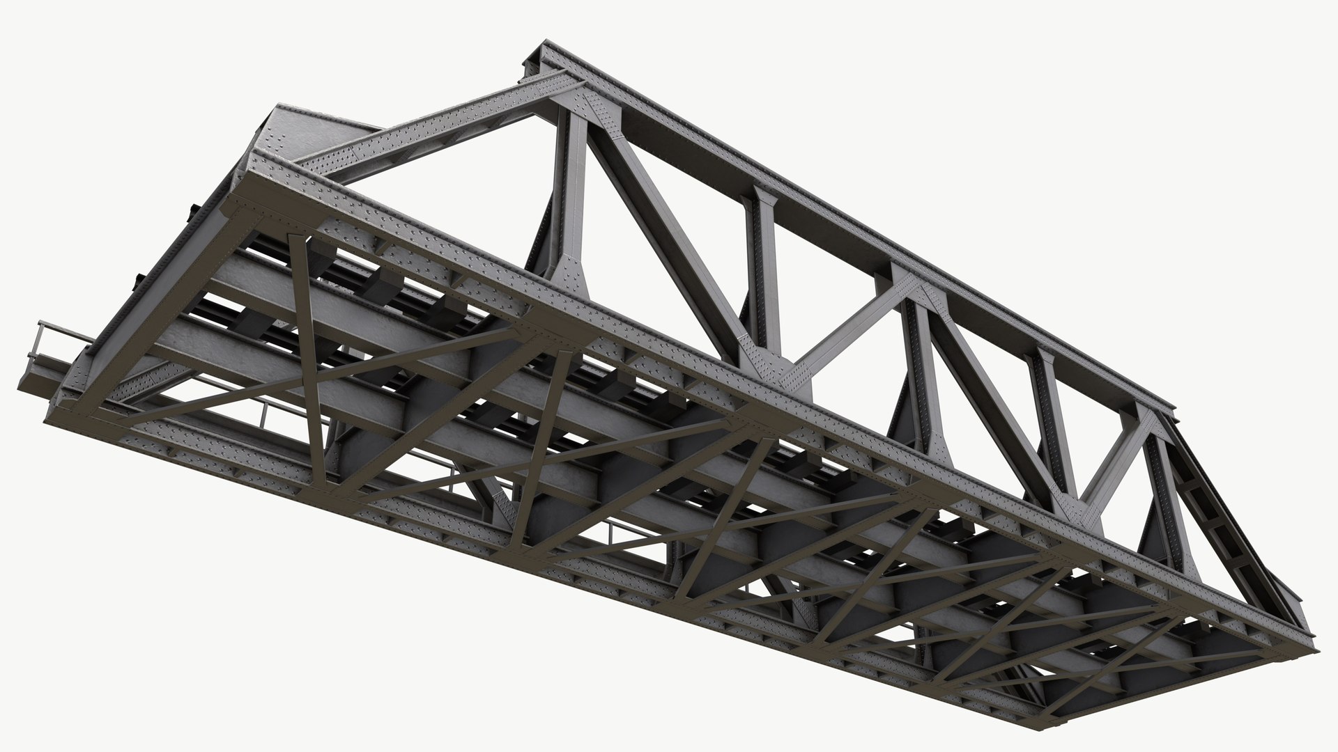 Railway Steel Bridge 3D Model - TurboSquid 1995477