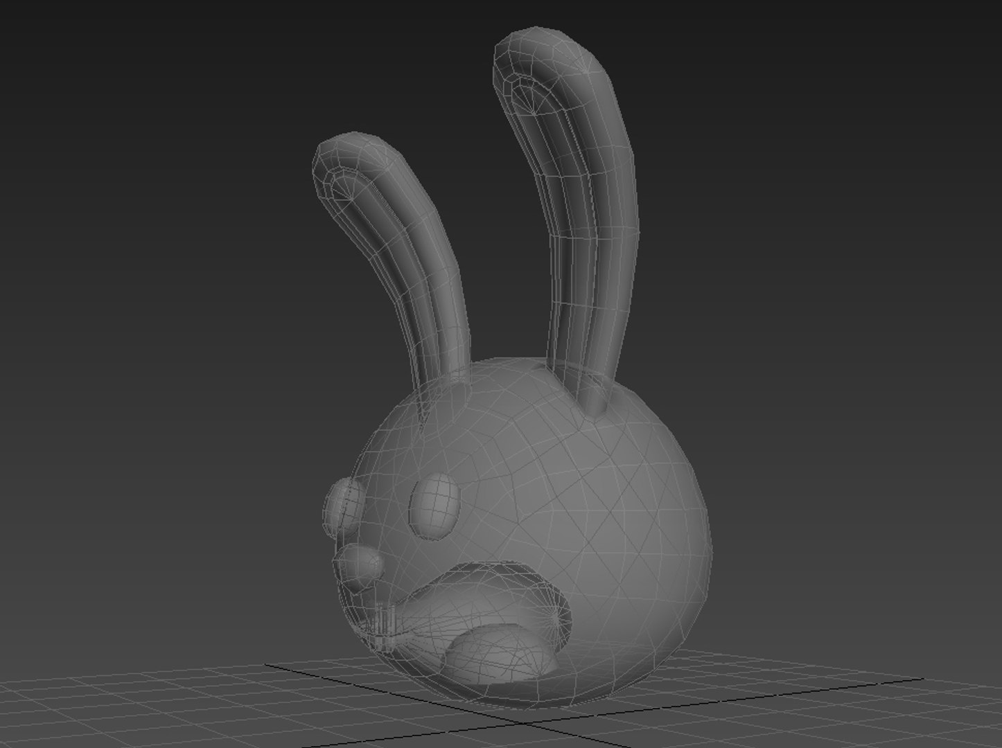 Rabbit Head Cartoon 3D Model - TurboSquid 1373938