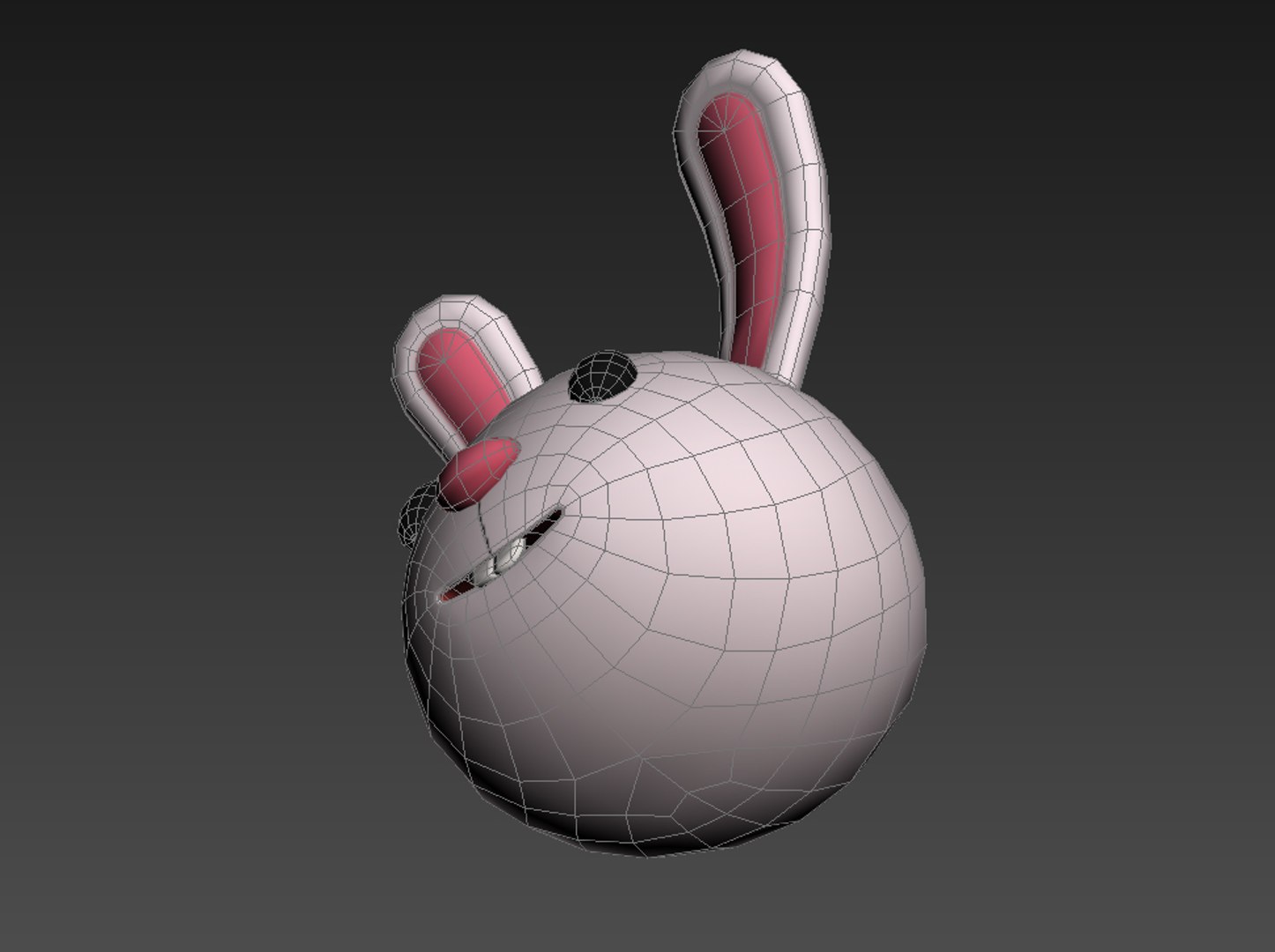 Rabbit Head Cartoon 3D Model - TurboSquid 1373938