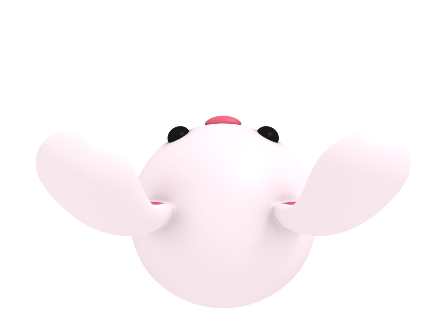 Rabbit Head Cartoon 3D Model - TurboSquid 1373938