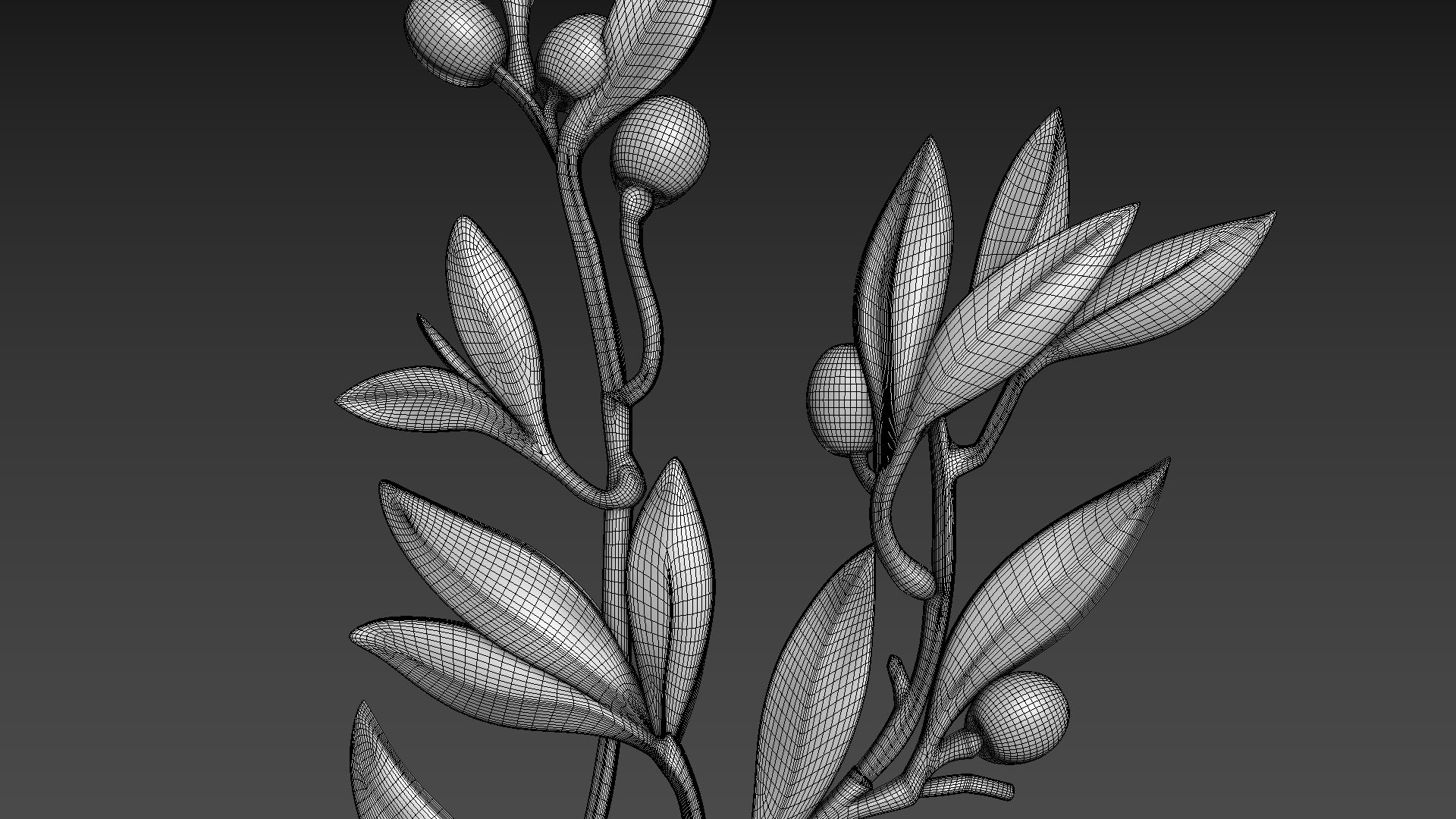 3D Olive Branch Relief Model - TurboSquid 2392479