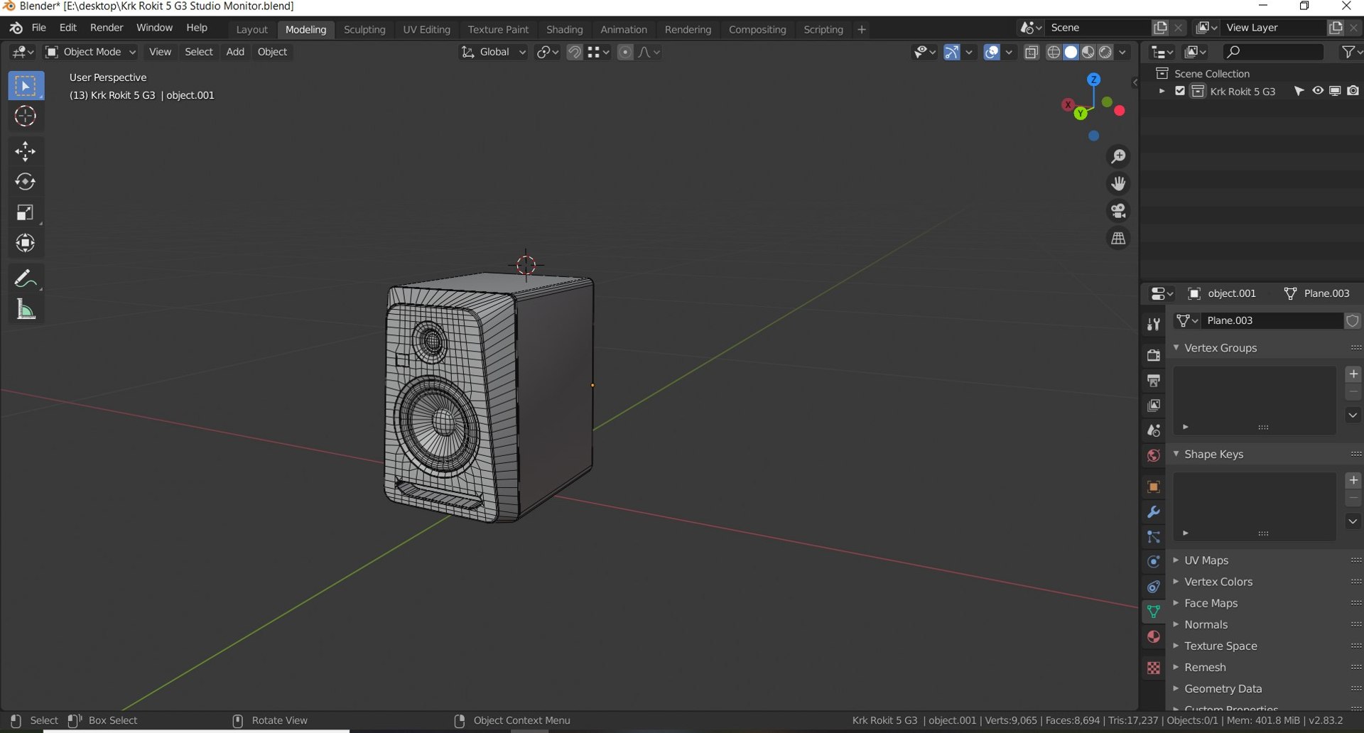 Krk Rokit 5 G3 3D Model - TurboSquid 1655215