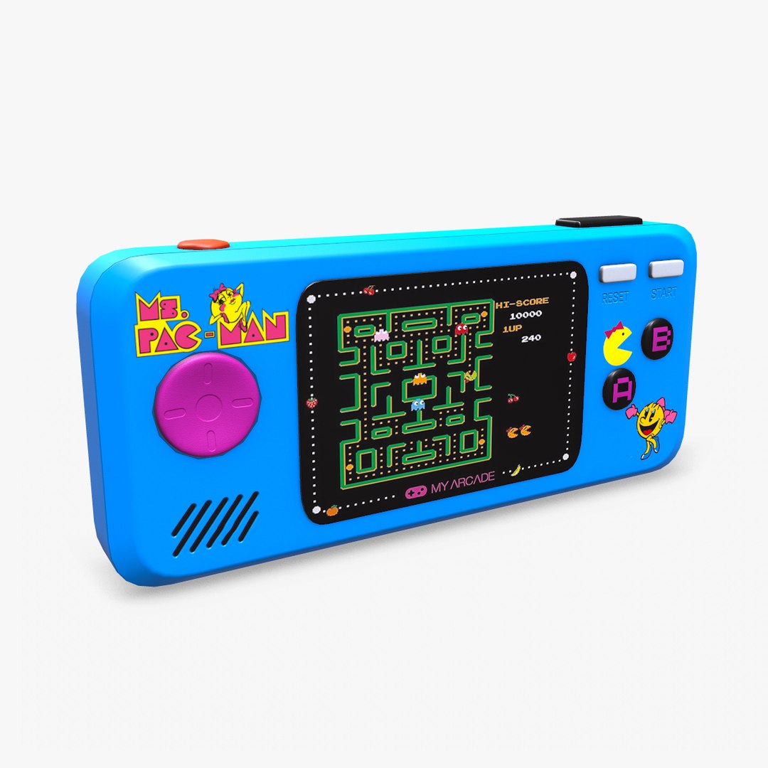 3D Pacman Arcade Pocket Computer Low-poly PBR - TurboSquid 2127679