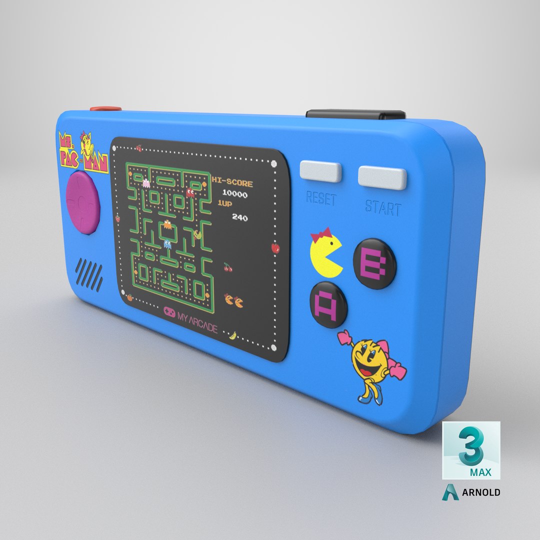 3D Pacman Arcade Pocket Computer Low-poly PBR - TurboSquid 2127679