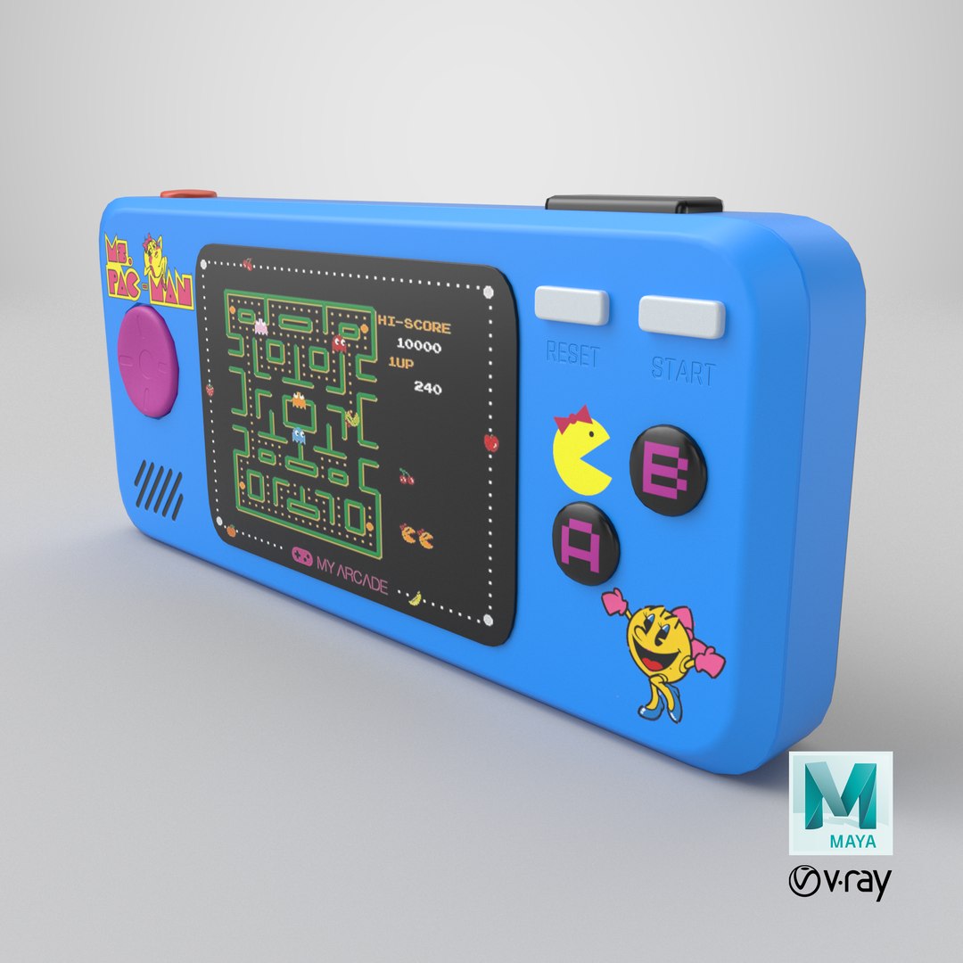 3D Pacman Arcade Pocket Computer Low-poly PBR - TurboSquid 2127679