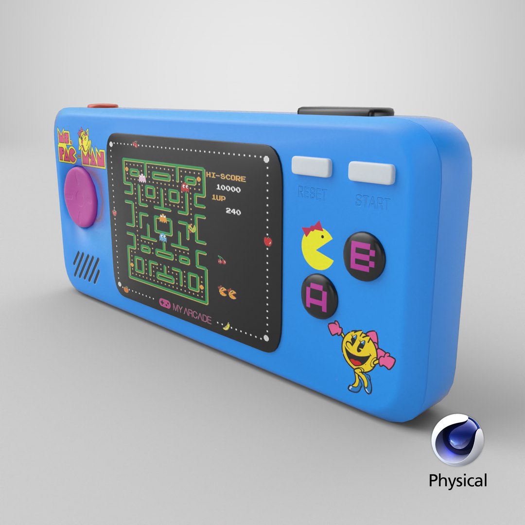 3D Pacman Arcade Pocket Computer Low-poly PBR - TurboSquid 2127679