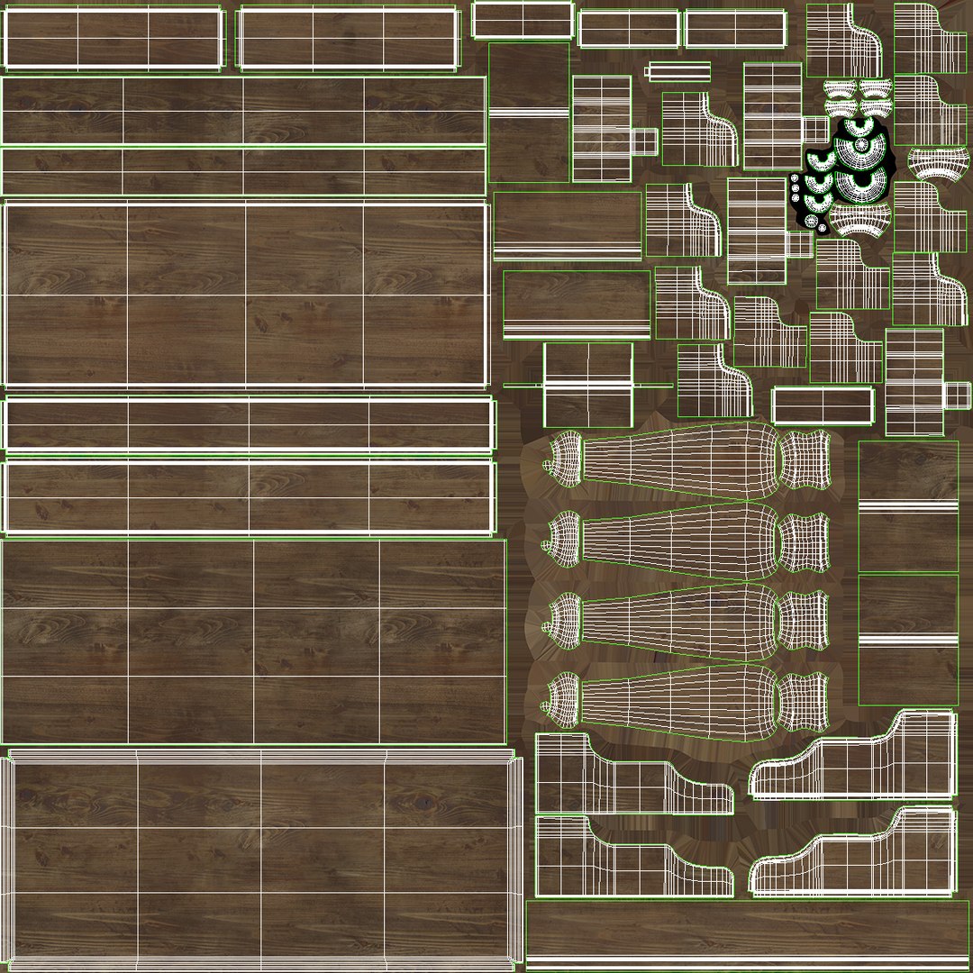 3D Library Table 8K PBR Textures - TurboSquid 1719763