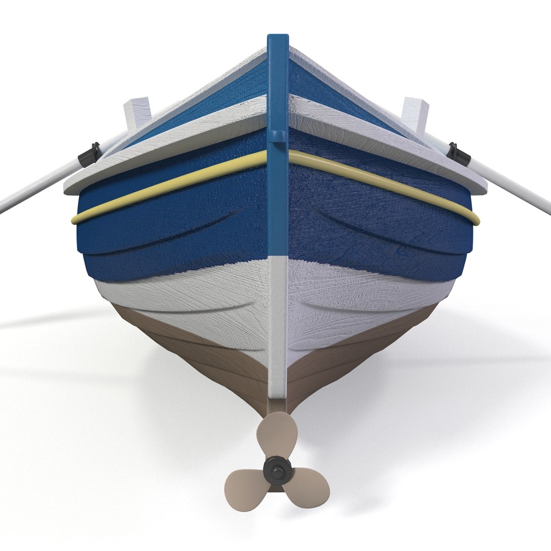 3d Row Boat 2 Model