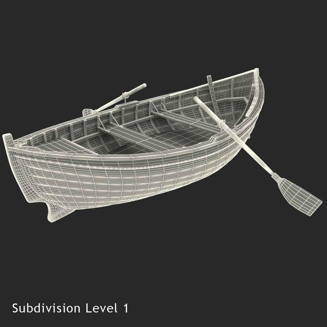 3d Row Boat 2 Model