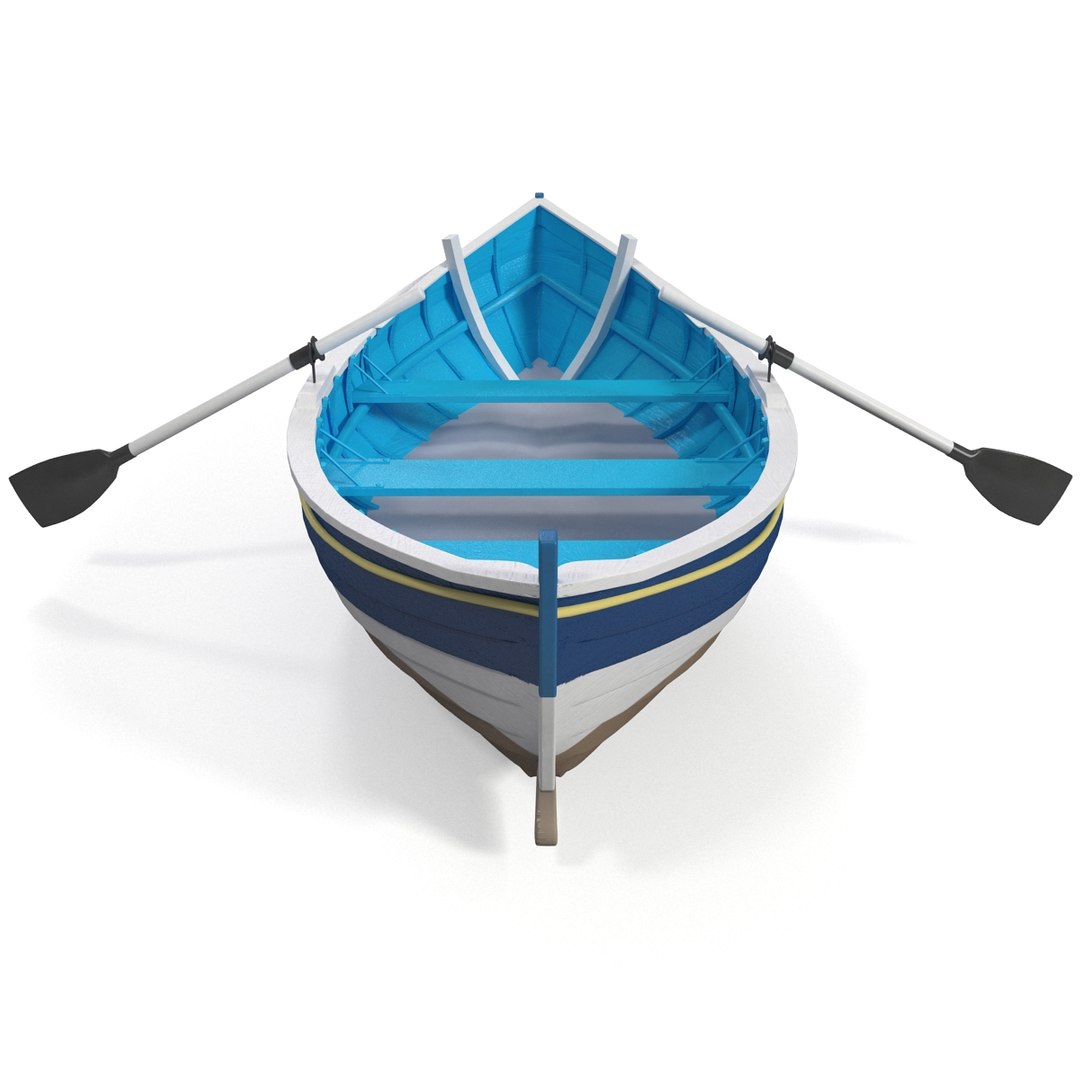 3d Row Boat 2 Model