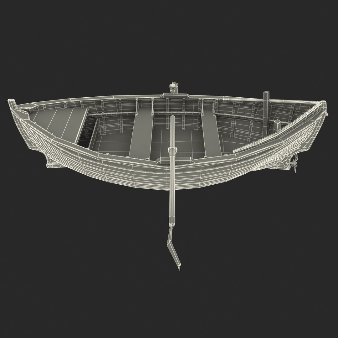 3d Row Boat 2 Model