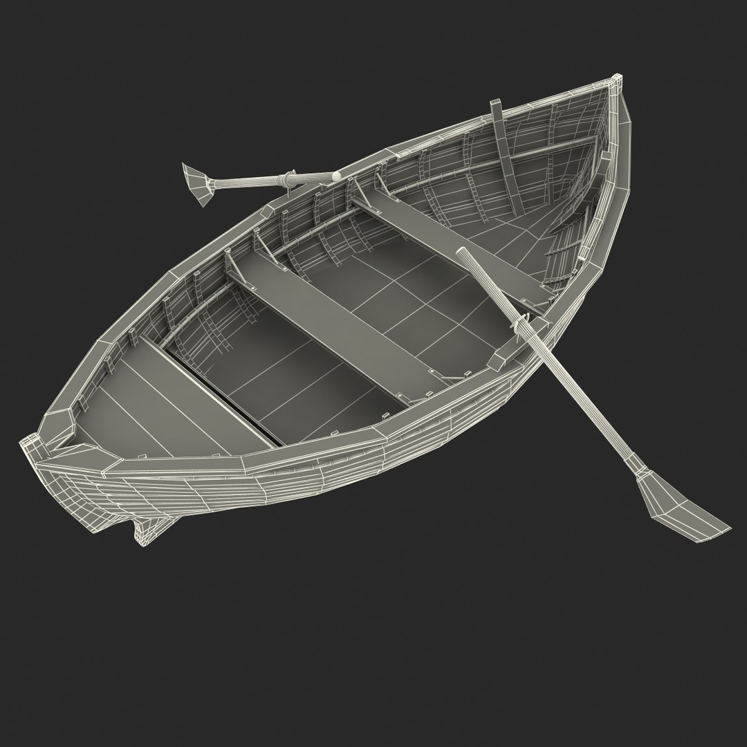 3d Row Boat 2 Model