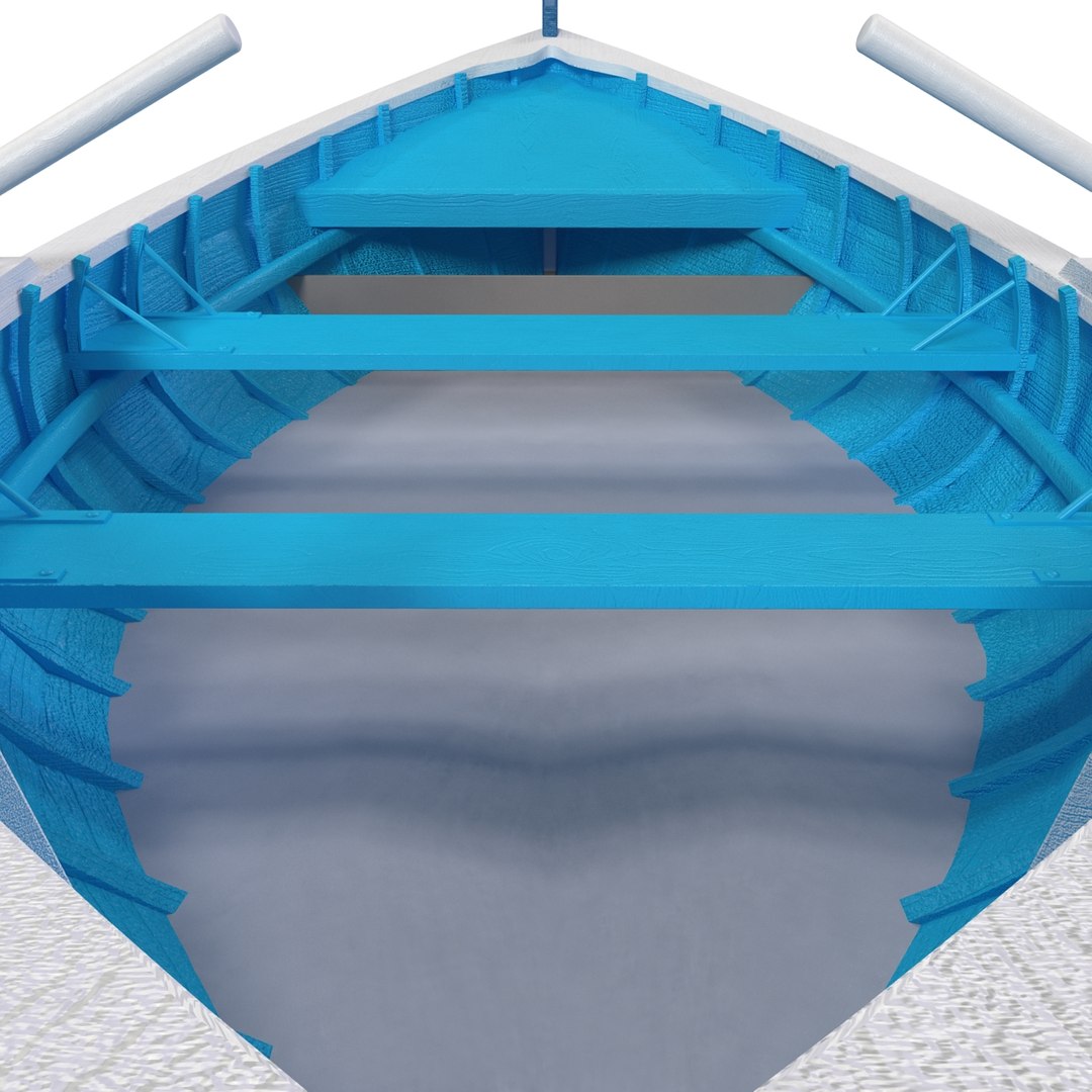 3d Row Boat 2 Model