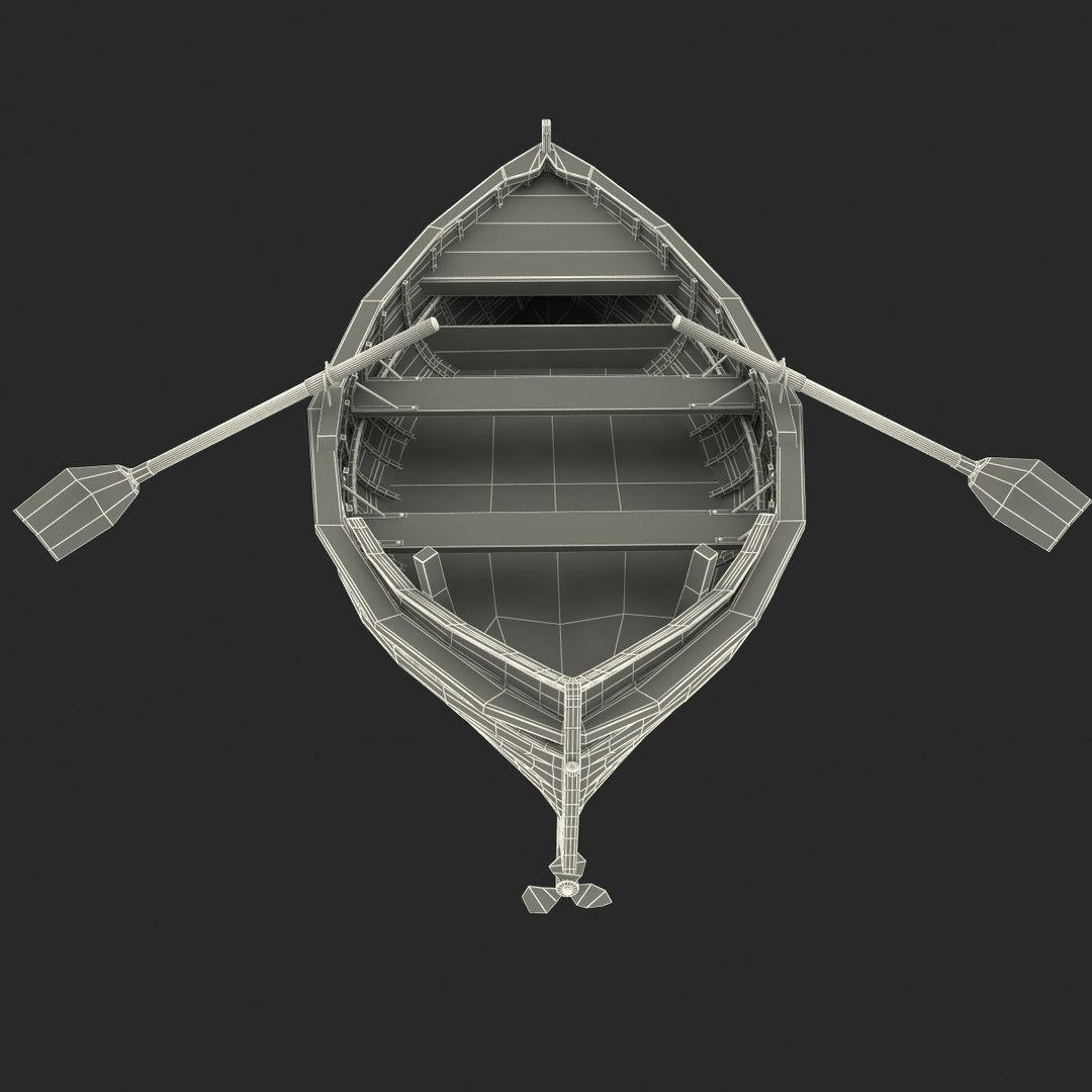 3d row boat 2 model