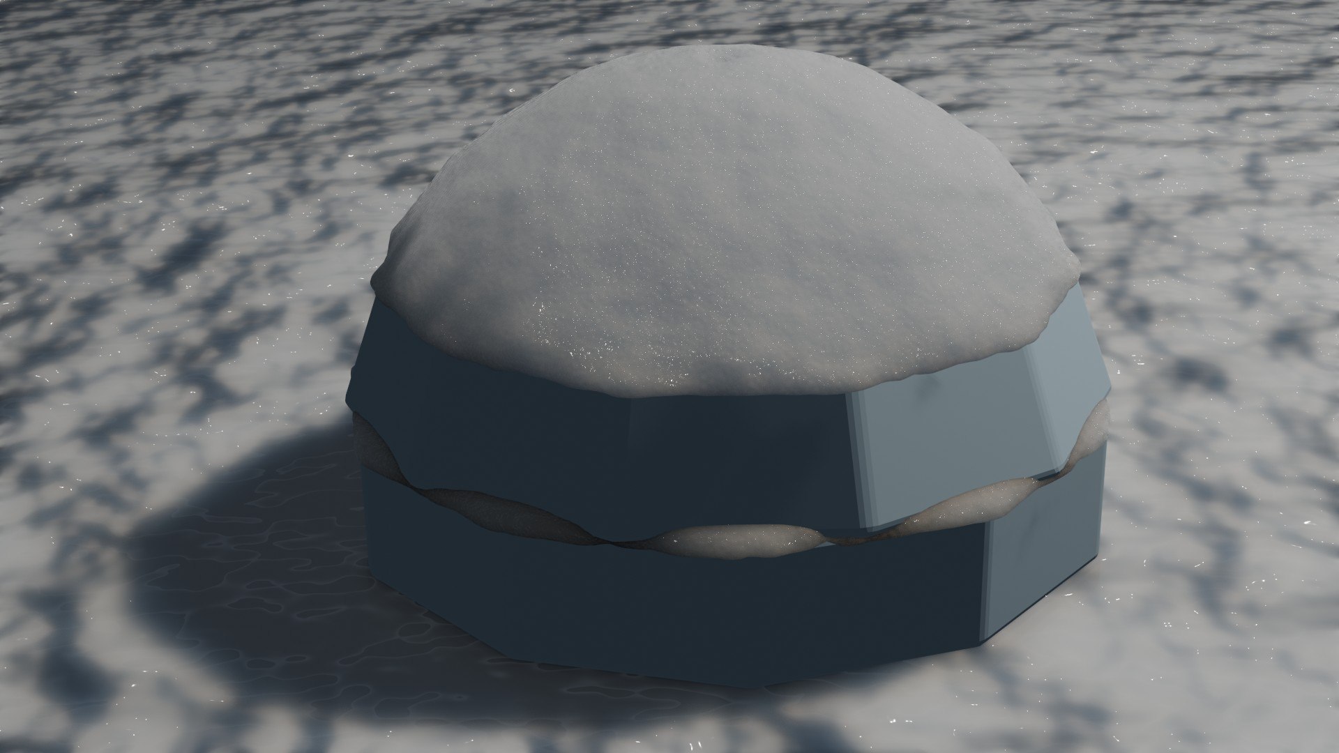 Igloo With Snow OBJ Blend 3D - TurboSquid 2289294