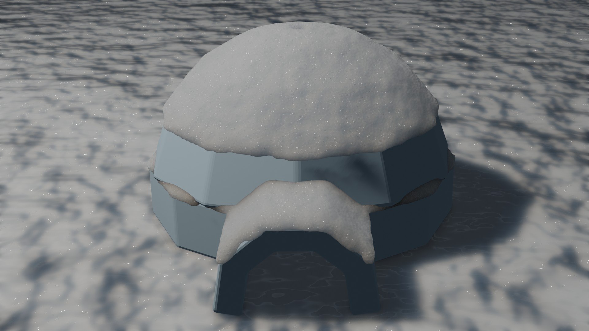 Igloo With Snow OBJ Blend 3D - TurboSquid 2289294