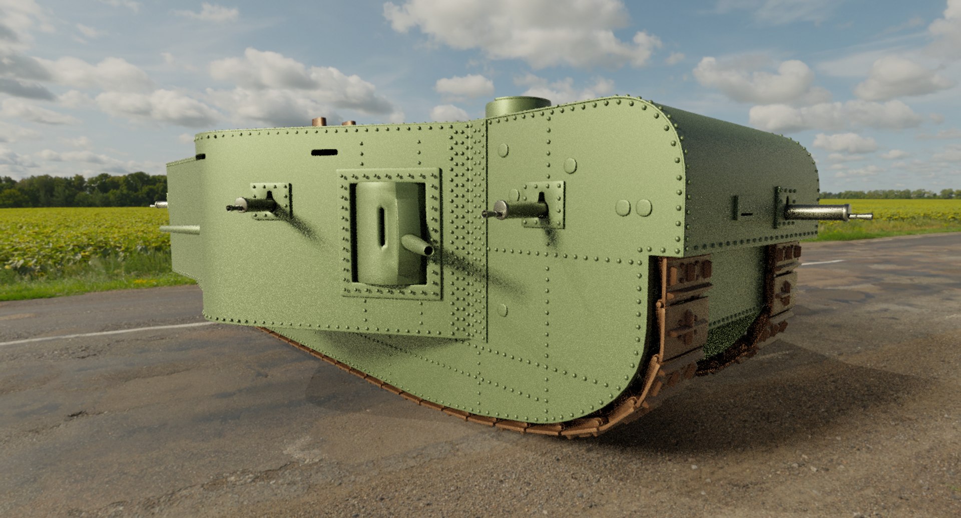 3D German Tank Model - TurboSquid 1519246