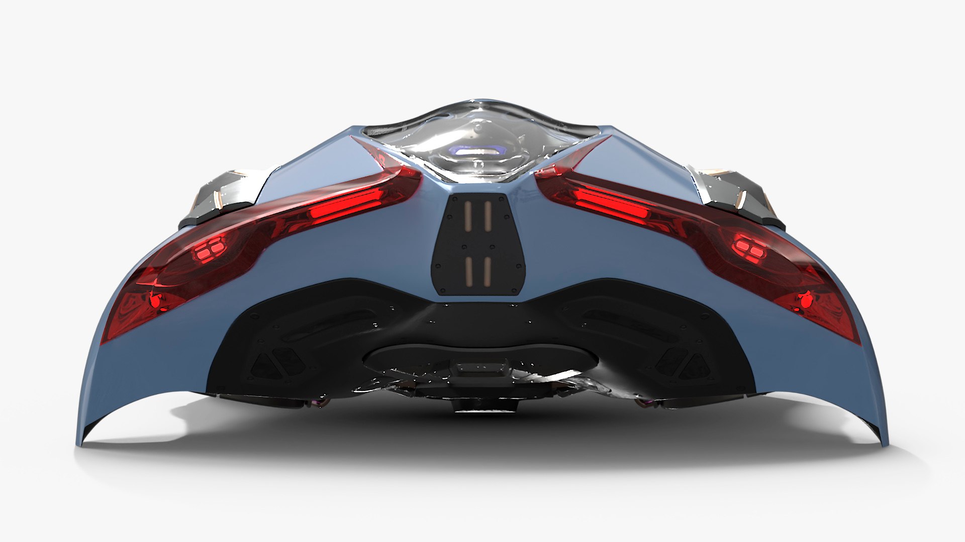 Futuristic Flying Car Blue 3D Model - TurboSquid 2349693