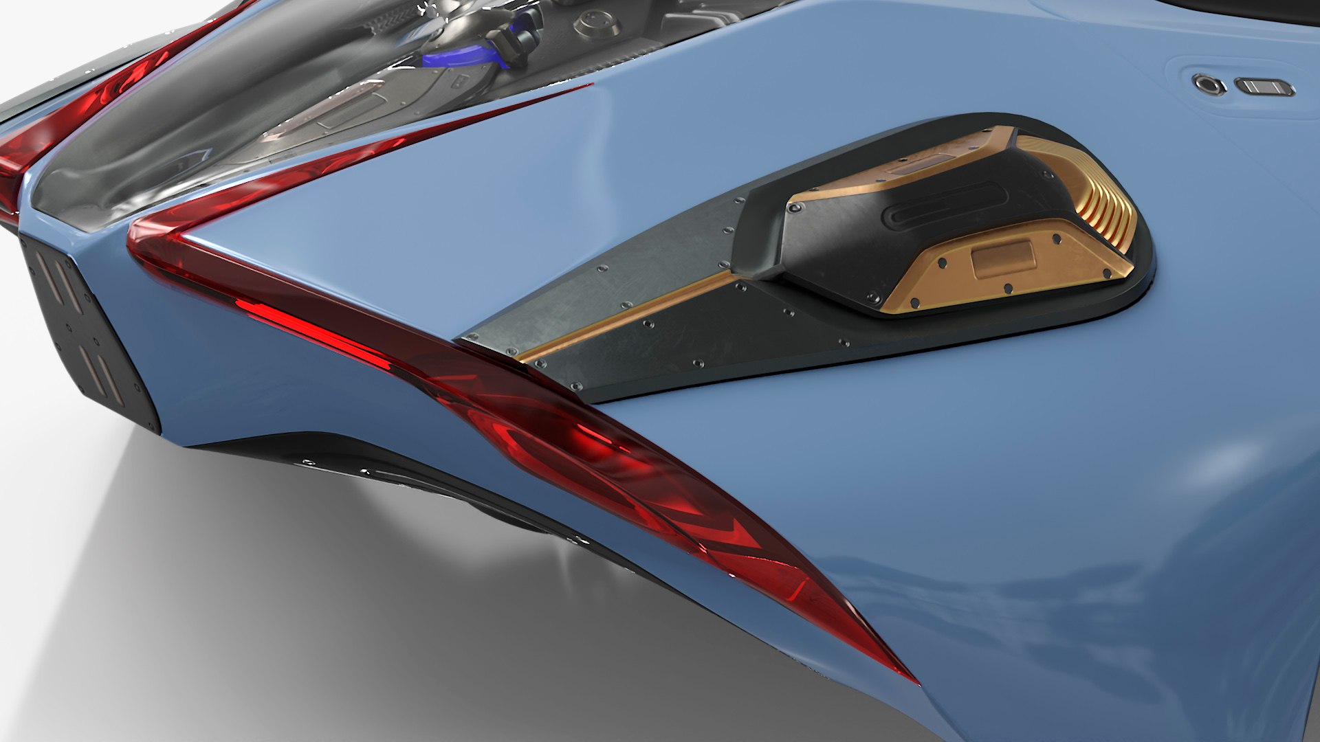 Futuristic Flying Car Blue 3D Model - TurboSquid 2349693