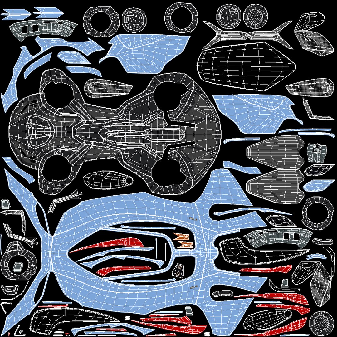 Futuristic Flying Car Blue 3D Model - TurboSquid 2349693