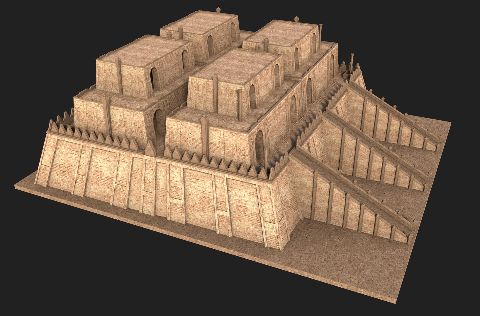 3D Model Ancient Temple 3 - TurboSquid 2219631