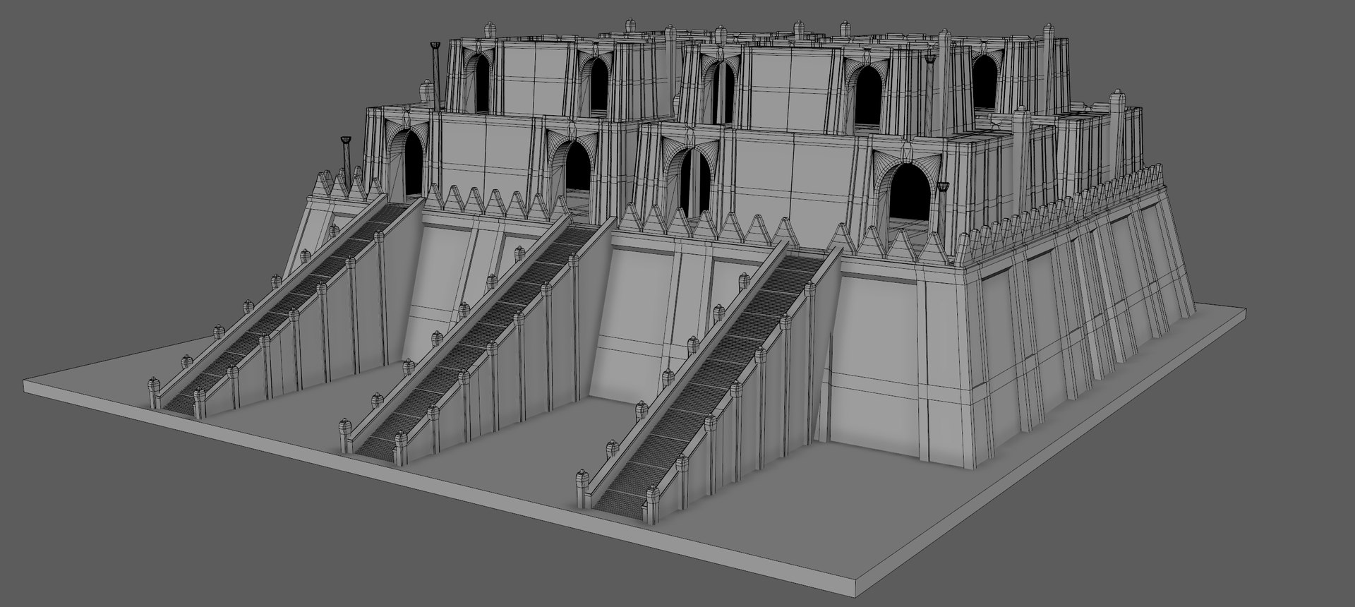 3D Model Ancient Temple 3 - TurboSquid 2219631