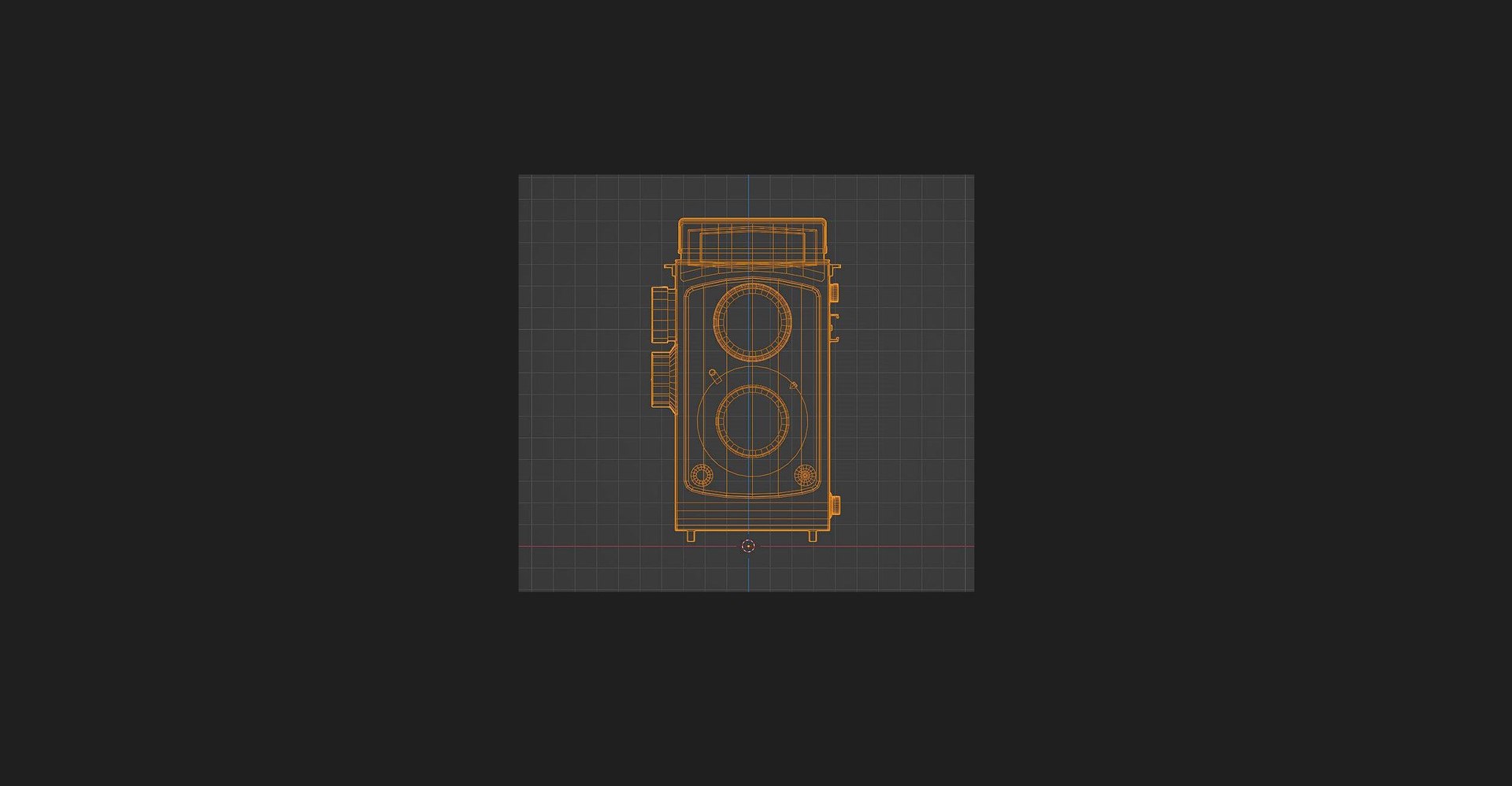 3D Twin Lens Reflex TLR Film Camera Model - TurboSquid 2055707