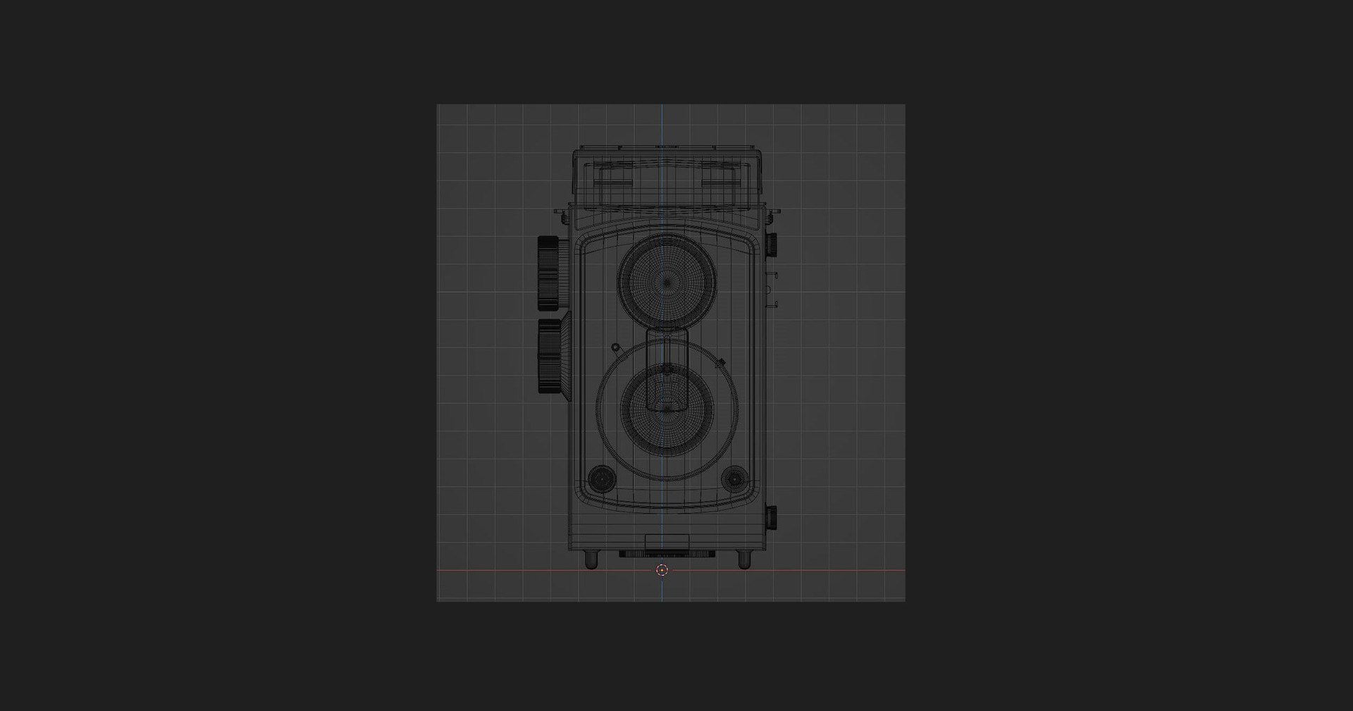 3D Twin Lens Reflex TLR Film Camera Model - TurboSquid 2055707