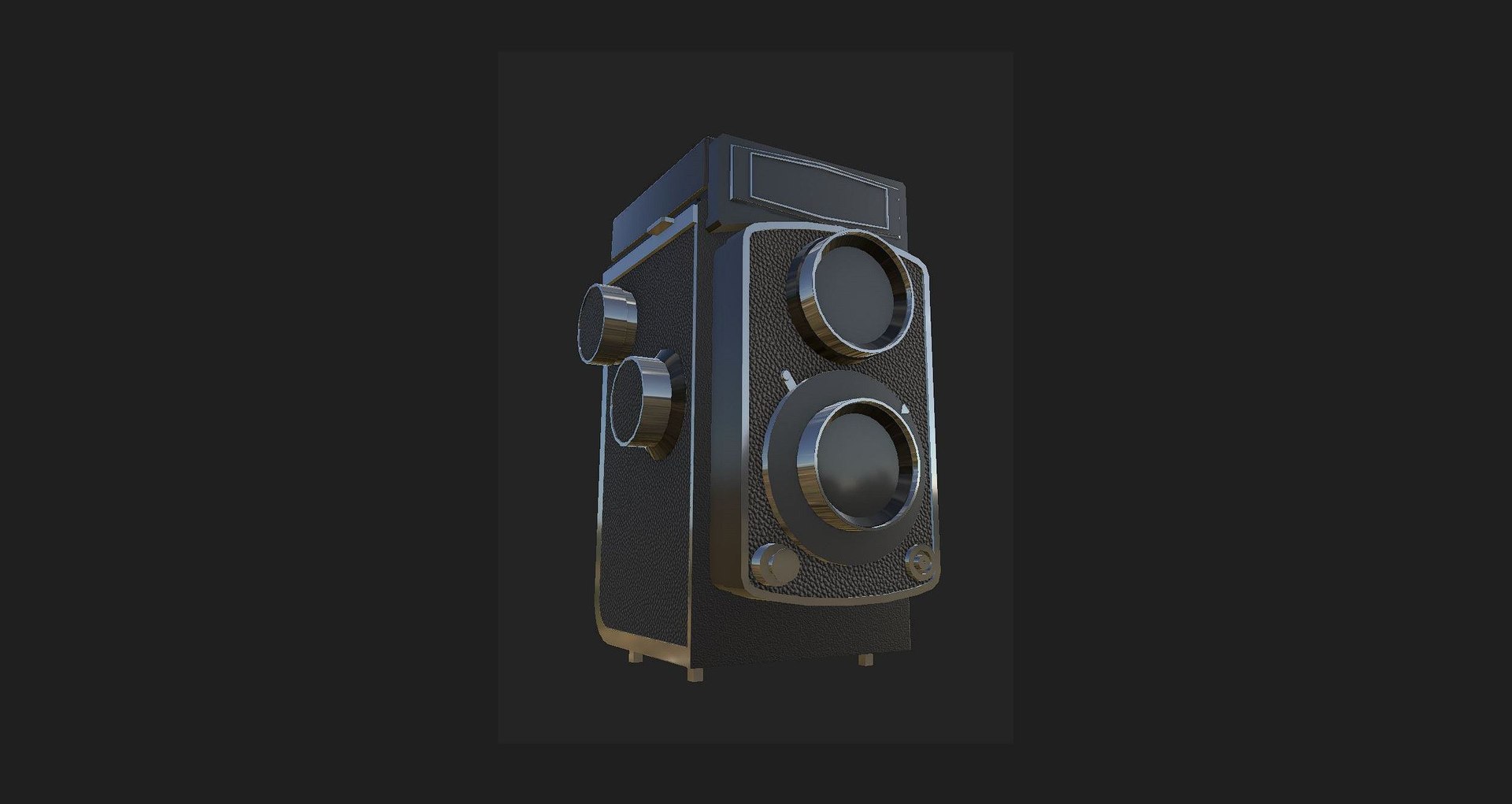 3D Twin Lens Reflex TLR Film Camera Model - TurboSquid 2055707