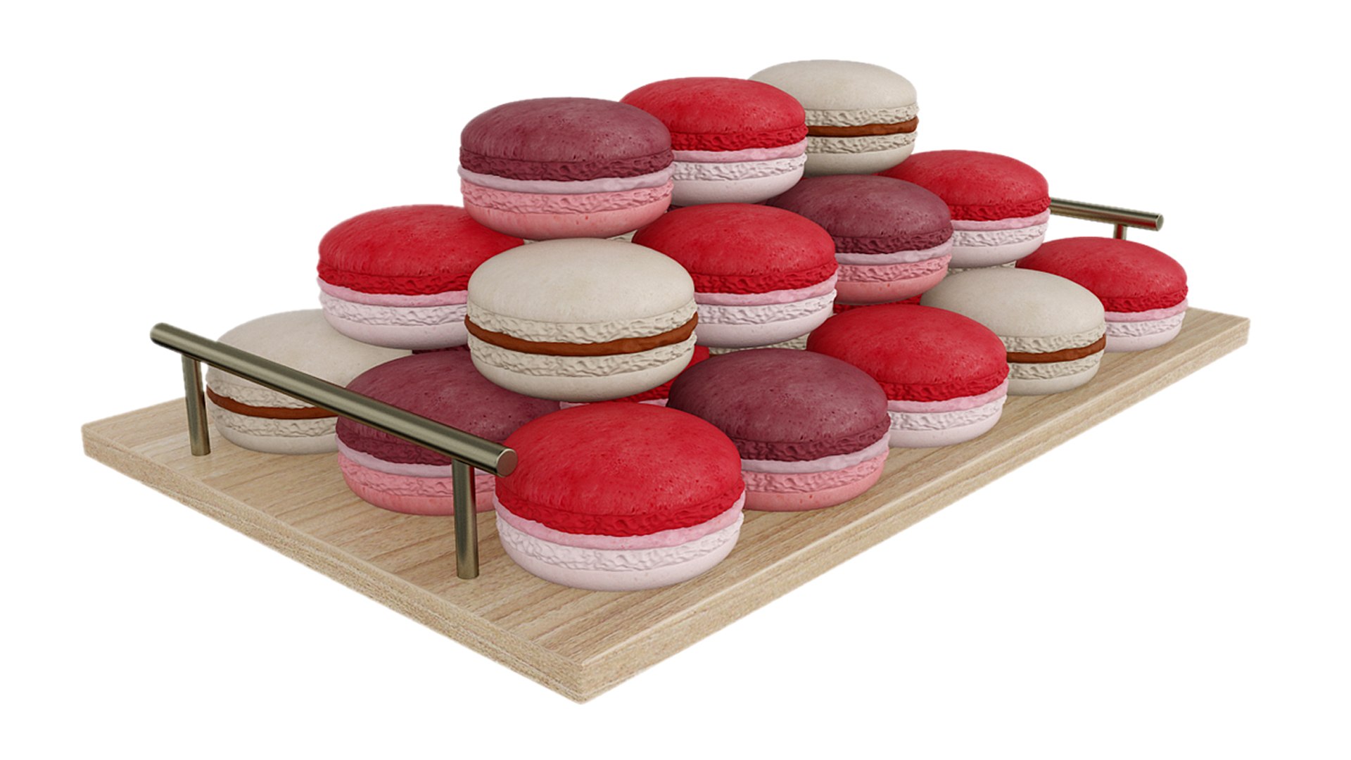 Macaroon Trays 3D - TurboSquid 2195465