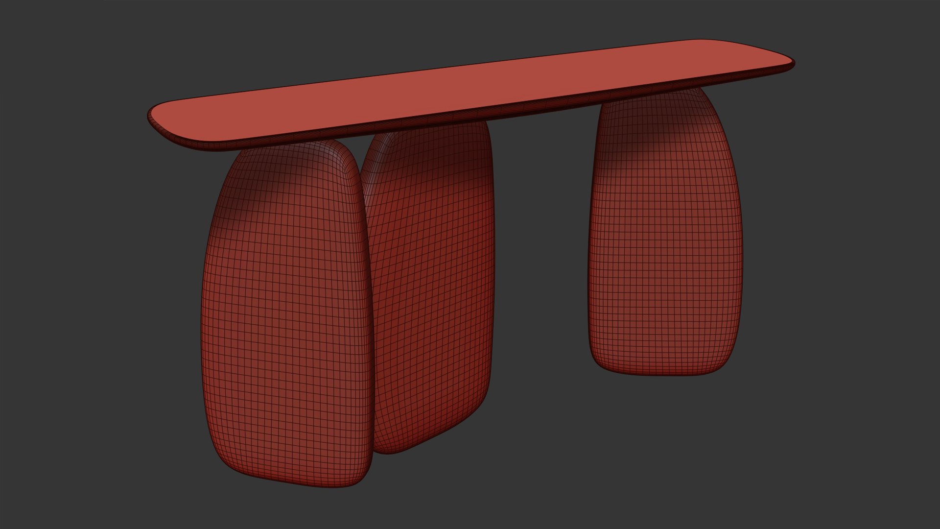 Ardara Brabbu Gold Leaf Console Table 3D Model - TurboSquid 2216134