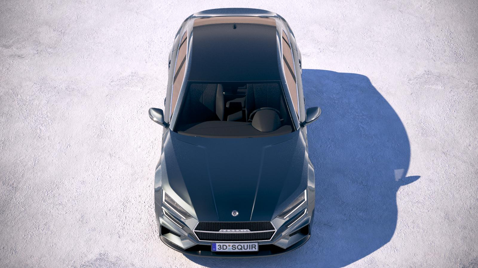 generic sedan 2017 c4d