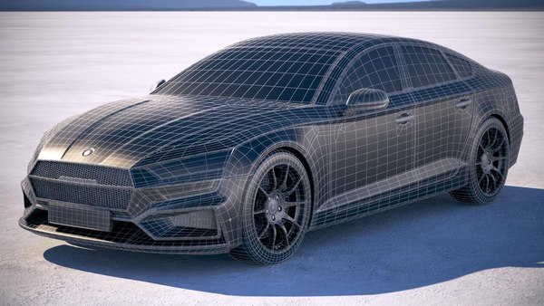 generic sedan 2017 c4d